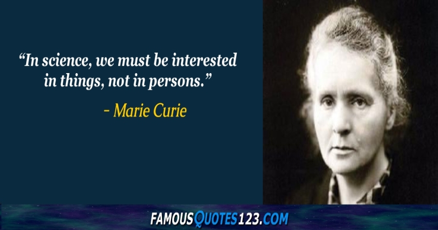 Famous Marie Curie Quotes